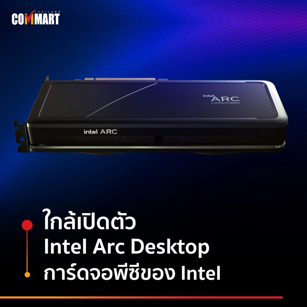 ใกล้เปิดตัว Intel Arc Desktop การ์ดจอพีซีของอินเทล