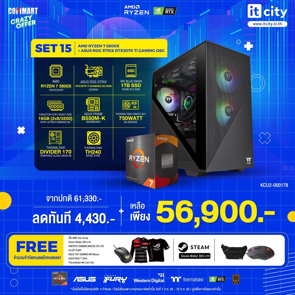 IT CITY จัดคอมเซ็ตสุดแรงเอาใจสาวก