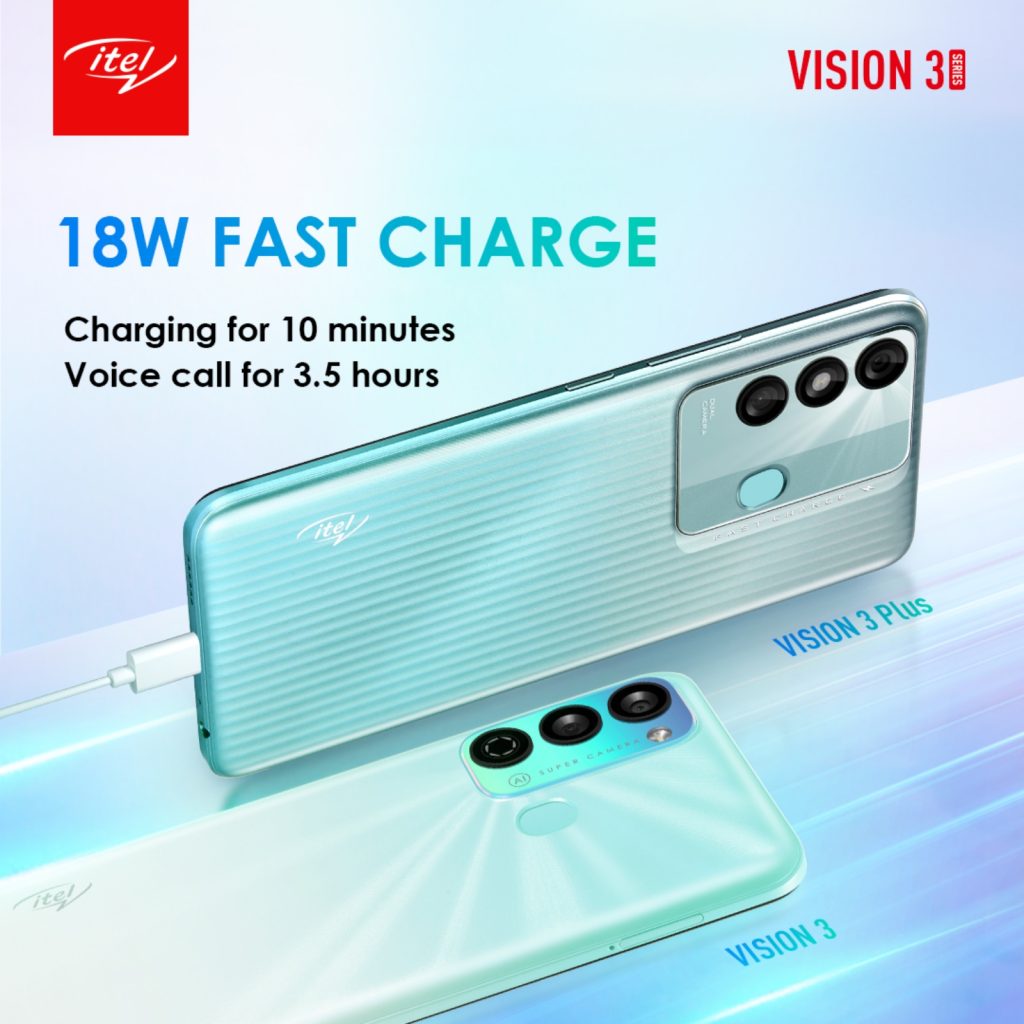 เปิดตัว itel VISION 3 Series สมาร์ตโฟนชาร์ตเร็วใหม่ล่าสุด