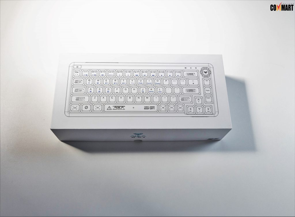 รีวิว : AULA F68 คีย์บอร์ดสีใส ไร้สาย มาพร้อมไฟ RGB