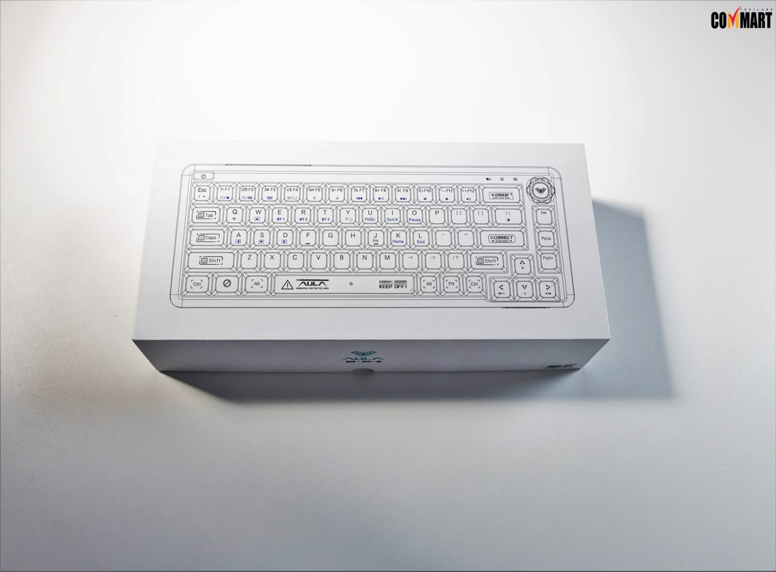 รีวิว : AULA F68 คีย์บอร์ดสีใส ไร้สาย มาพร้อมไฟ RGB