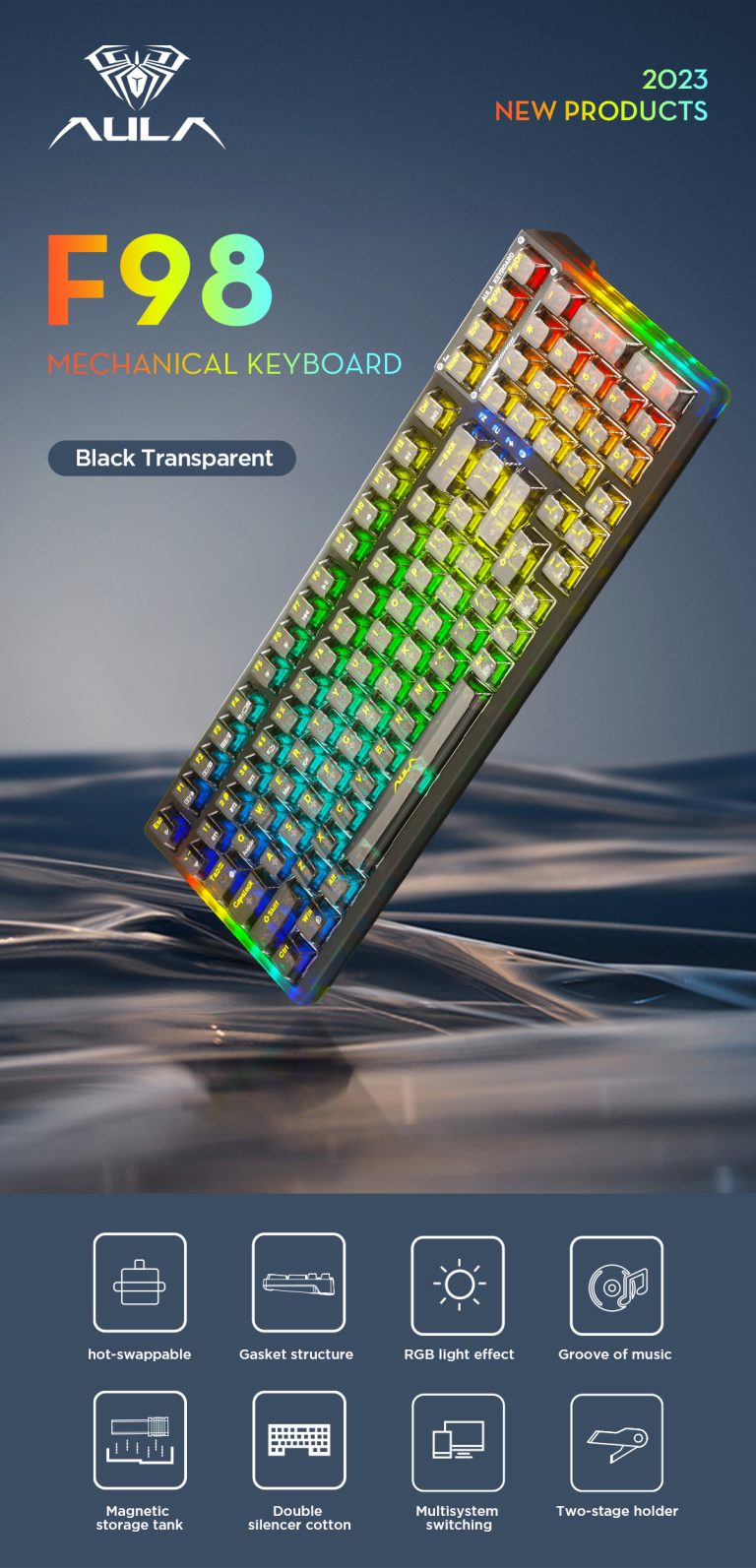 รีวิว : AULA F98 คีย์บอร์ด Full-Size ปรับแต่งได้ทั้งตัว