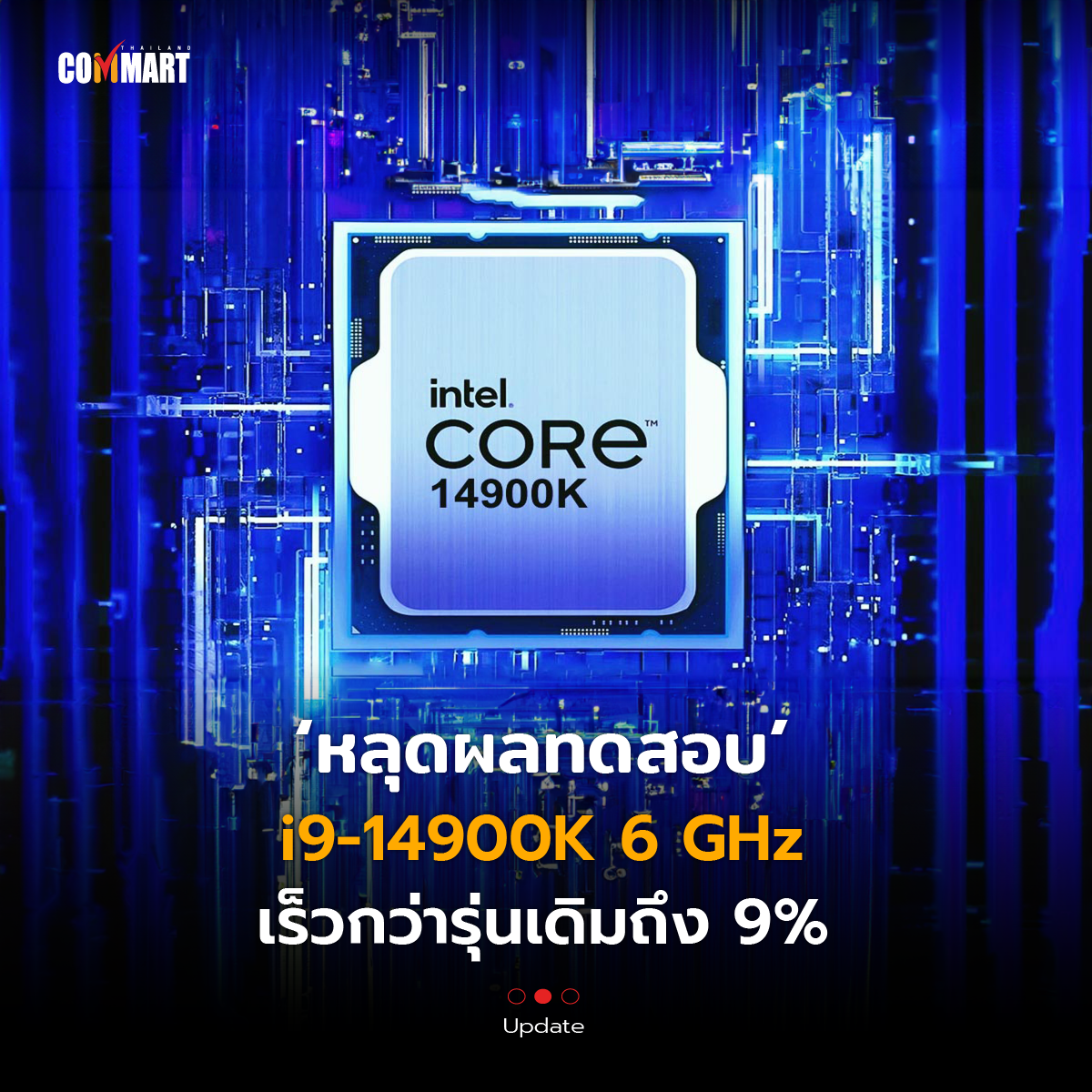 หลุดผลทดสอบ i9-14900K 6 GHz เร็วกว่ารุ่นเดิมถึง 9%