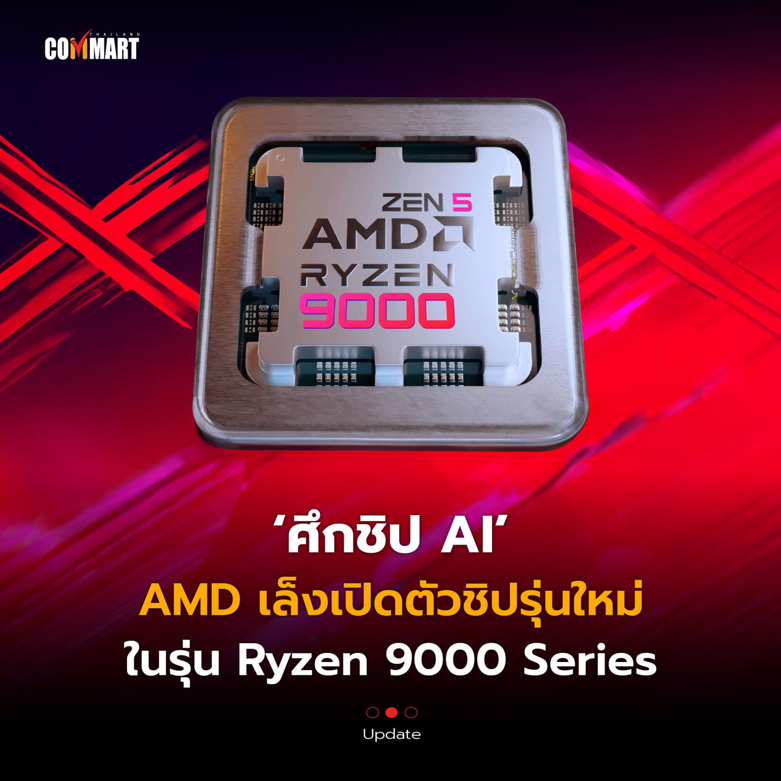 ศึกชิป AI AMD เล็งเปิดตัวชิปรุ่นใหม่ ในรุ่น Ryzen 9000 Series - Commart Thailand