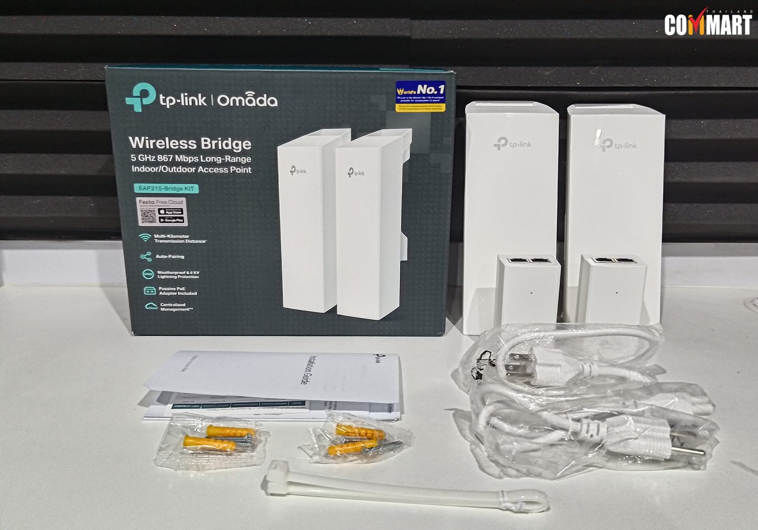 รีวิว : Omada EAP215-Bridge kit รับส่งสัญญาณไกล 5 กม. Wi-Fi ยิงตรง