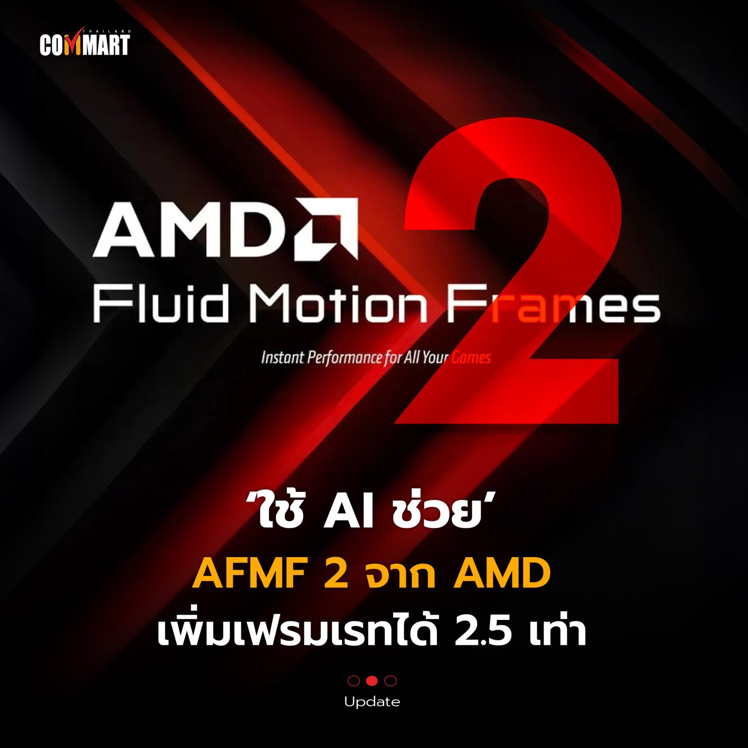 ใช้ AI ช่วย AFMF 2 จาก AMD เพิ่มเฟรมเรทได้ 2.5 เท่า - Commart Thailand