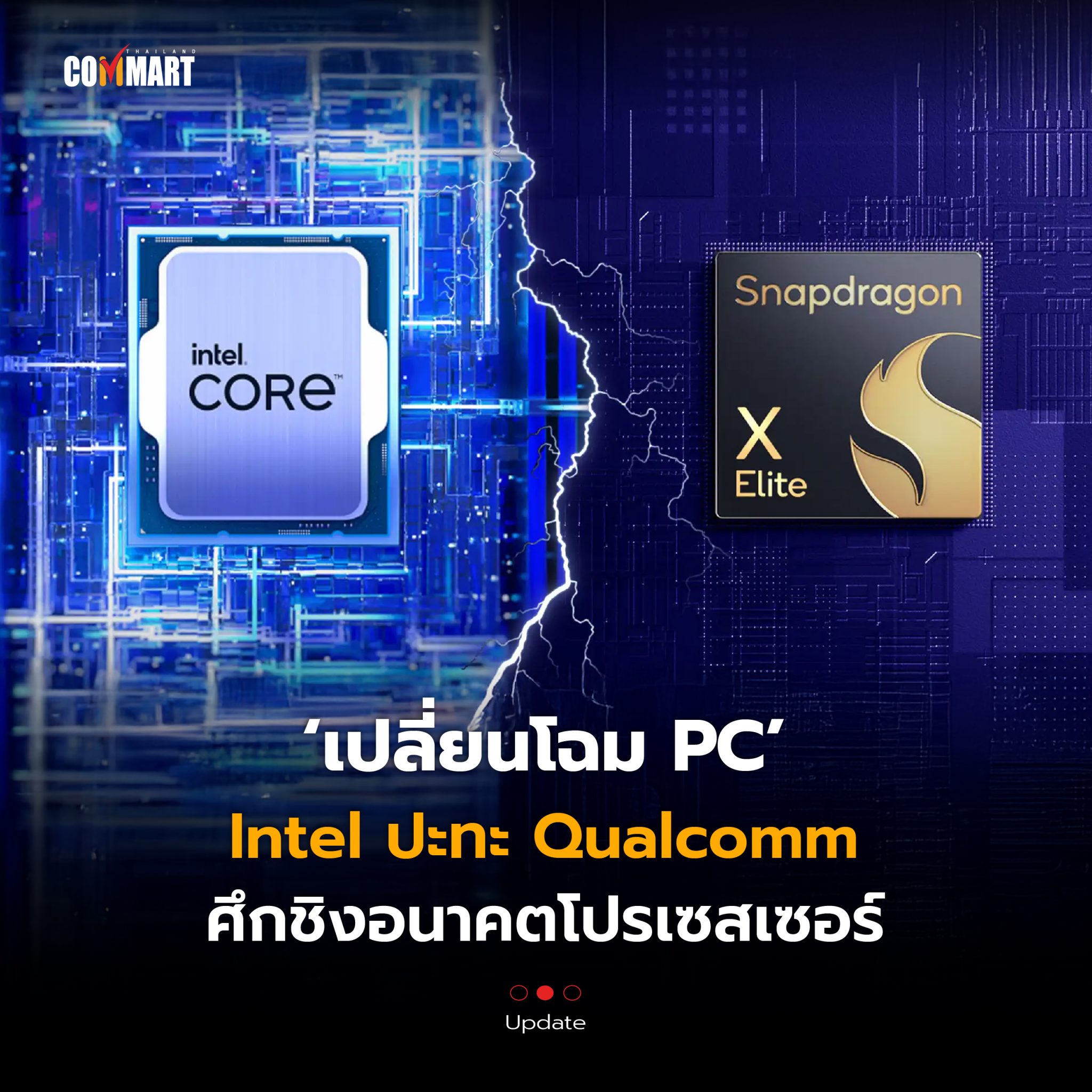 เปลี่ยนโฉม PC Intel ปะทะ Qualcomm ศึกชิงอนาคตโปรเซสเซอร์