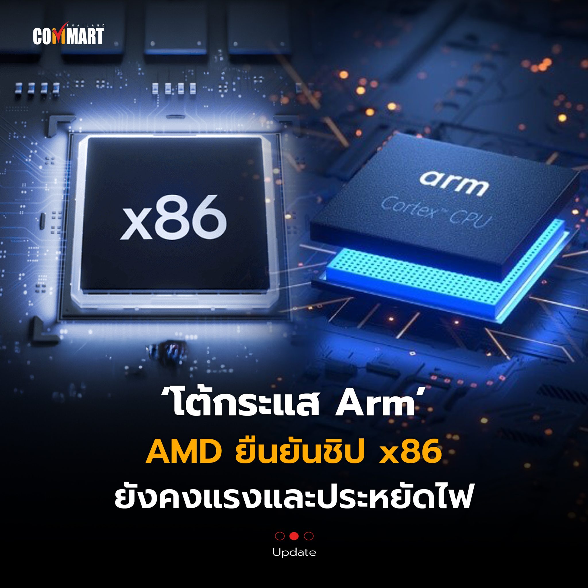 โต้กระแส Arm AMD ยืนยันชิป x86 ยังคงแรงและประหยัดไฟ